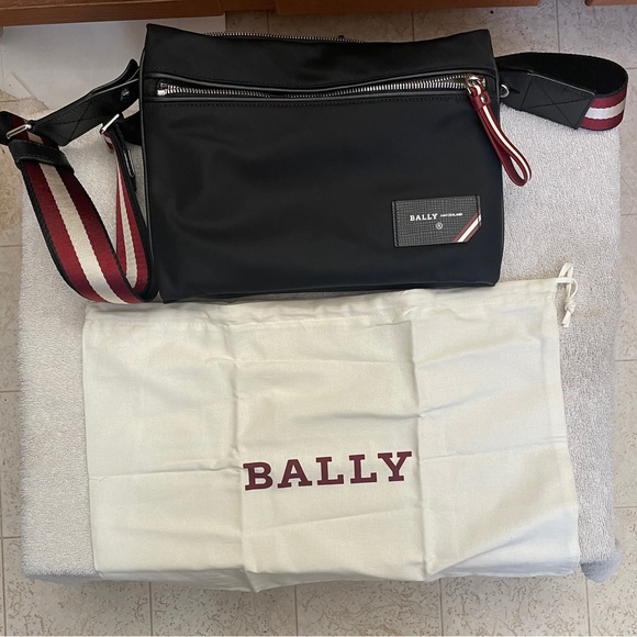 Bally | Bags | Bally Fharvey Nylon Crossbody Bag In Black | Poshmark